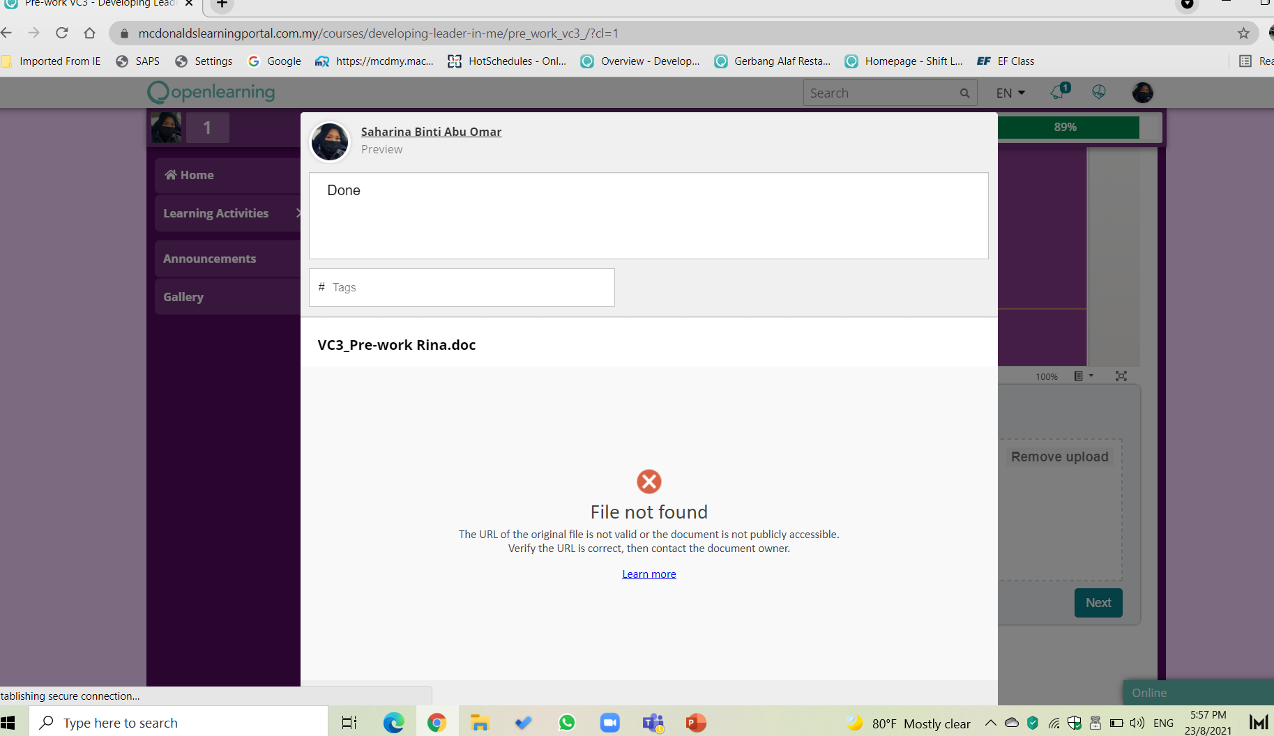 Unable To Upload Files Fixed And Solved Issues Openlearning Help